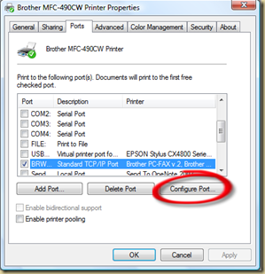 Aggregated Intelligence: Brother MFC-490CW printer does not print in Vista